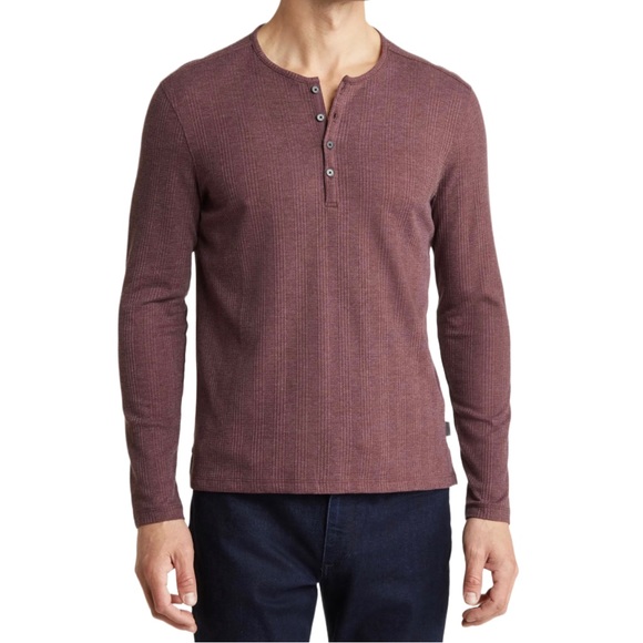 John Varvatos | Shirts | John Varvatos Waffle Stitch Henley | Poshmark